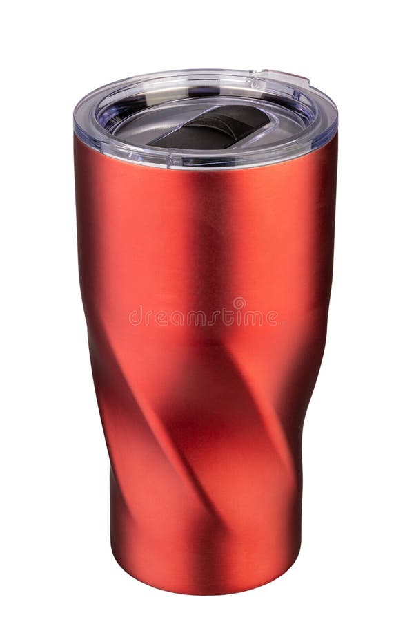 Thermo Mug Made of Stainless Steel, Red, Isolate on White. Cup- Thermos ...