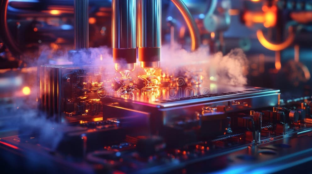 Thermoelectric Cooling System for Quantum Computing Applications Stock ...