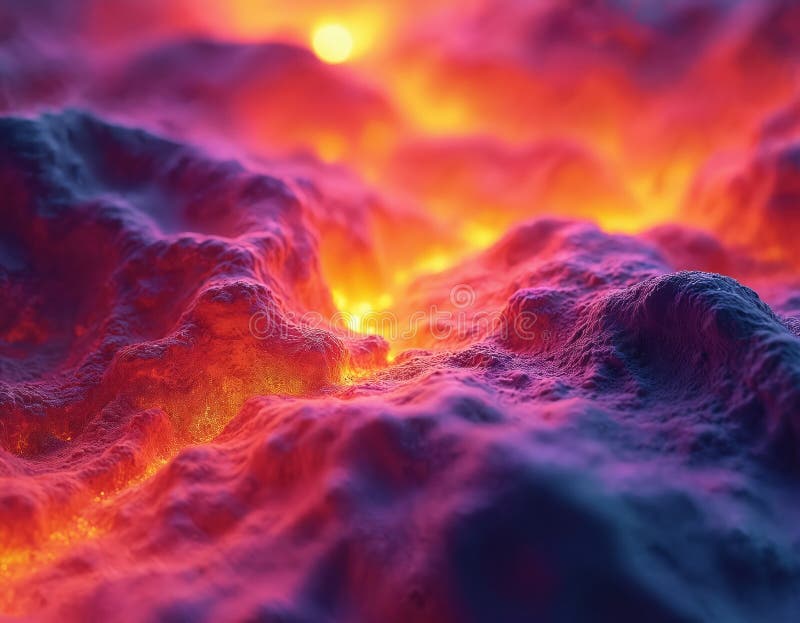 Thermographic Camera Blurred Texture Map. Abstract Thermal Imager ...