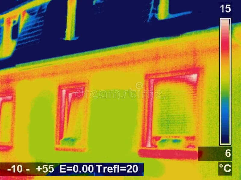 Thermographic picture stock image. Image of monitor, property - 12779467