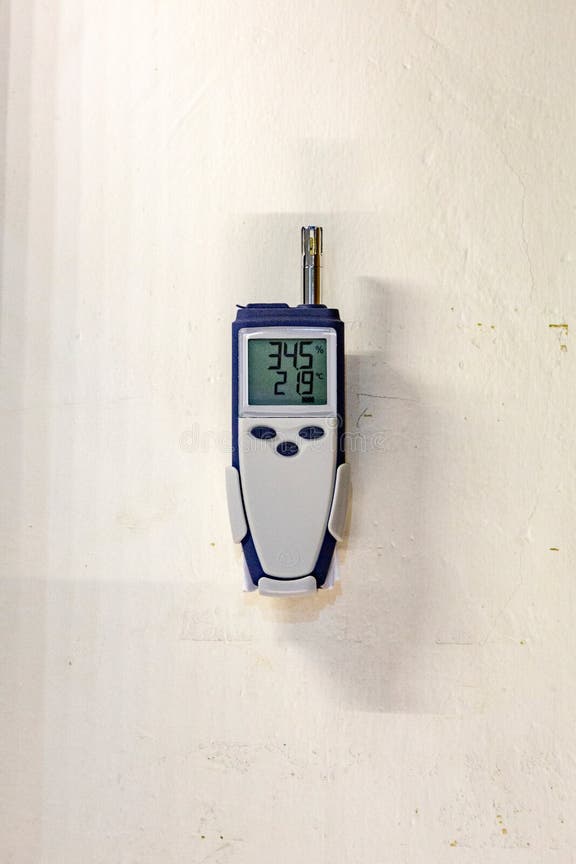 Thermohygrometer for Measuring Microclimate Parameters Stock Photo ...