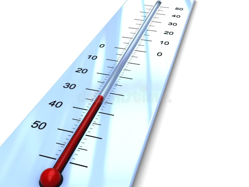 Thermometer : Rise of Temperature Stock Illustration - Illustration of ...