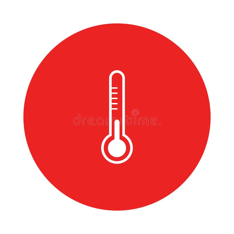 Thermometer and circle stock vector. Illustration of measurement ...