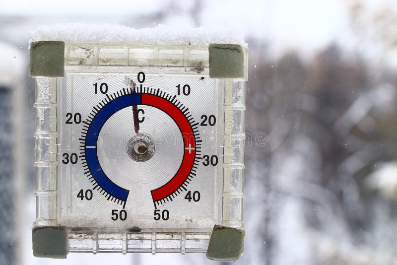 Thermometer with Cold Temperature Stock Photo - Image of frigid ...