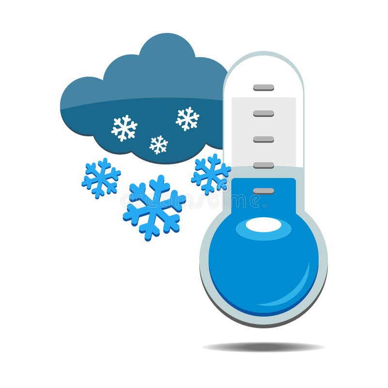 Thermometer Cold Weather Icon Stock Vector - Illustration of symbol ...