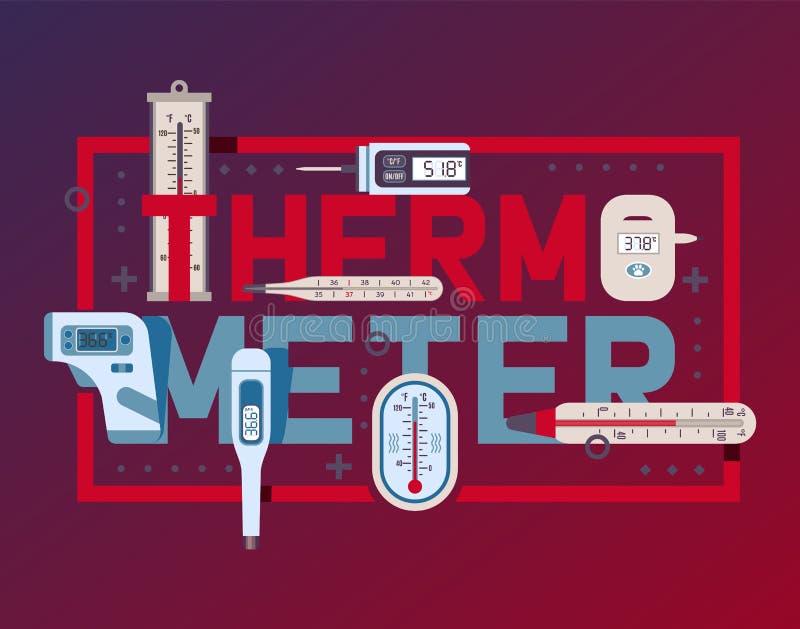 Thermometer Concept Web Banner, Medical, Engineering, Business ...