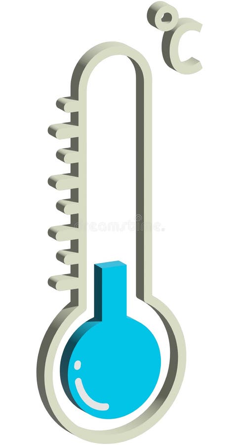 3d Thermometer Icon, 3-dimension Thermometer for Researcher in Medical ...