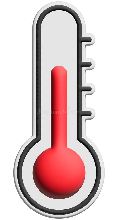 3d Thermometer Icon, 3-dimension Thermometer for Researcher in Medical ...