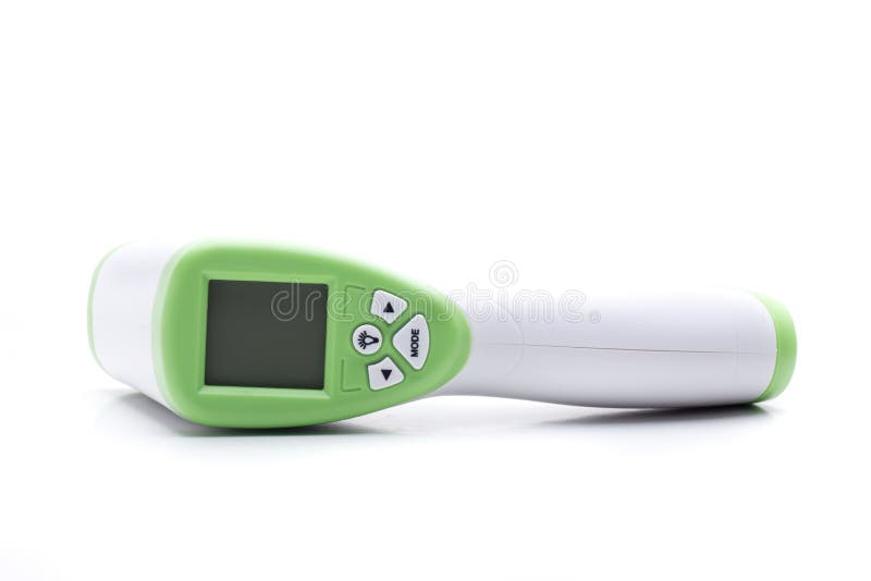 Thermometer Electronic Digital Stock Photo - Image of white, digital ...
