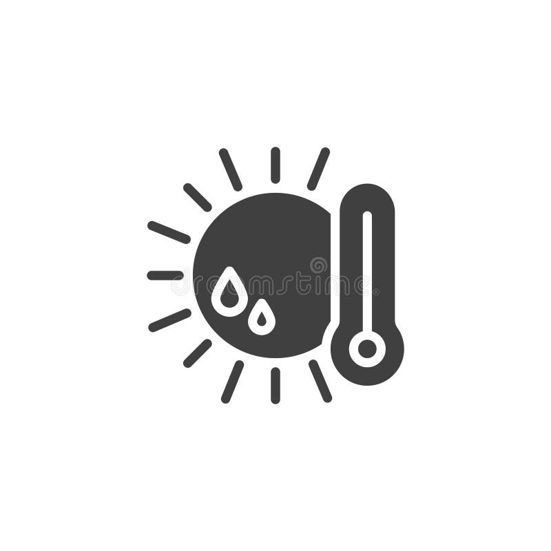 Thermometer with High Temperature Vector Icon Stock Illustration ...