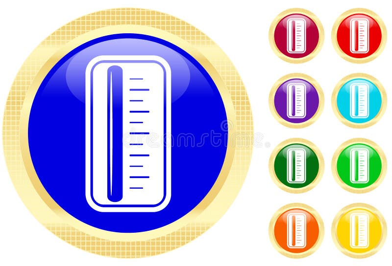 Thermometer Icon stock vector. Illustration of isolated - 9595519