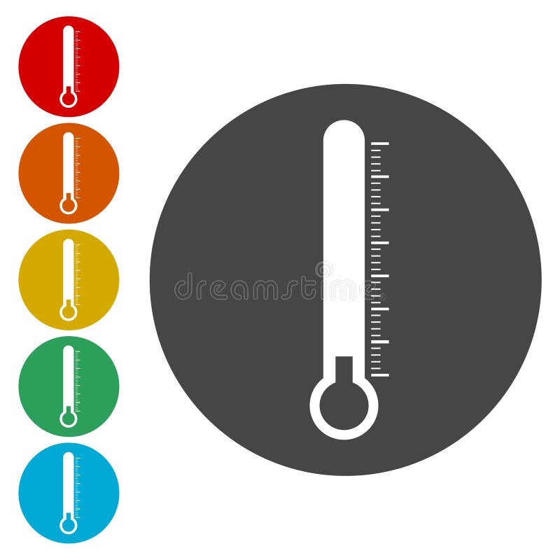 Thermometer icon cold stock vector. Illustration of internet - 130612338