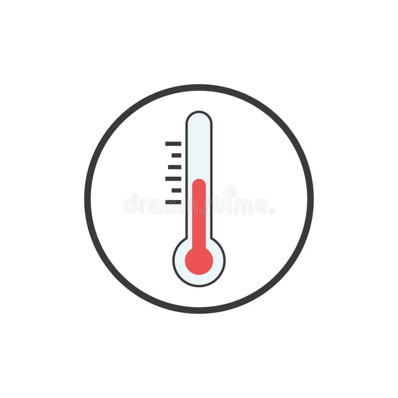 Thermometer icon design stock vector. Illustration of health - 354553556