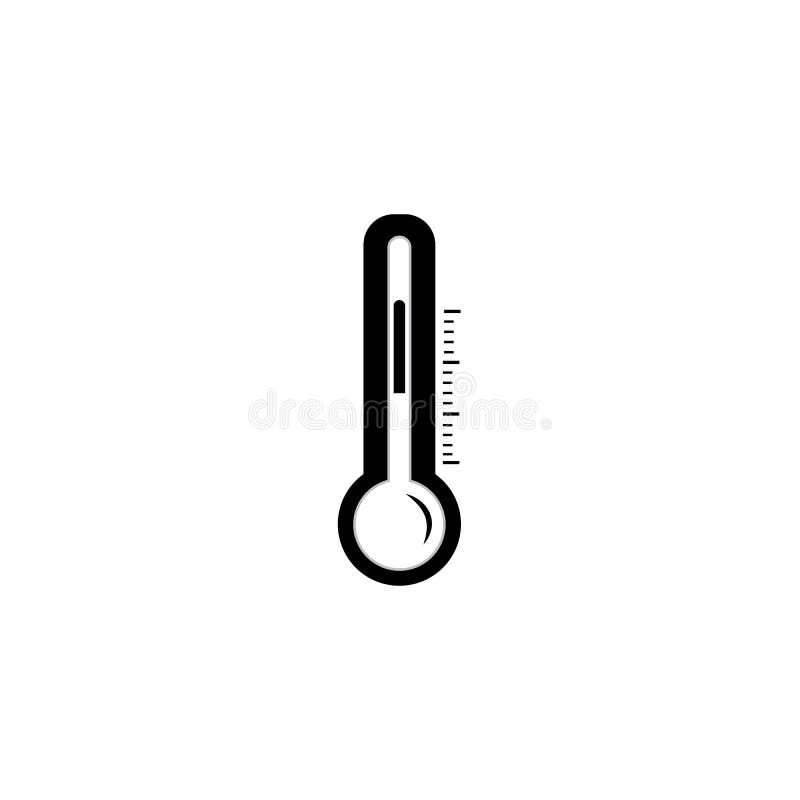 Thermometer Icon Logo Vector Stock Illustration - Illustration of zone ...