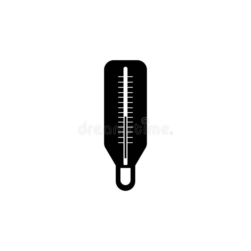 Thermometer Icon Logo Vector Stock Illustration - Illustration of ...