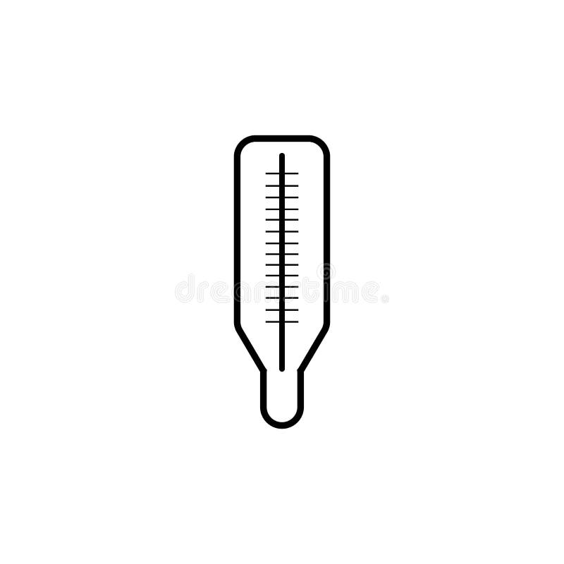 Thermometer Icon Logo Vector Stock Illustration - Illustration of ...