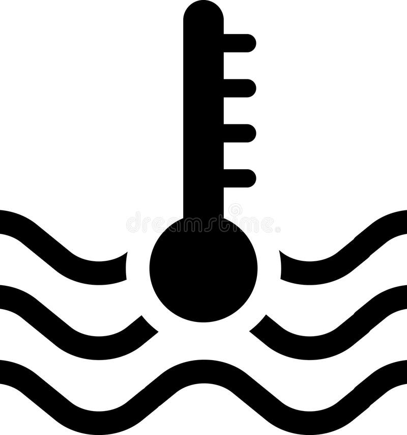 Thermometer Icon with Measuring Ruler. Simple Sign of Hot and Cold ...