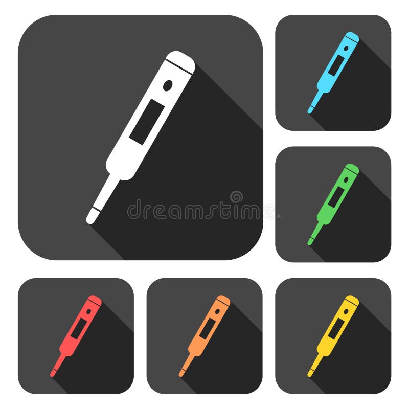 Thermometer Icon, Modern Thermometer, Medical Thermometer, Icons Set ...