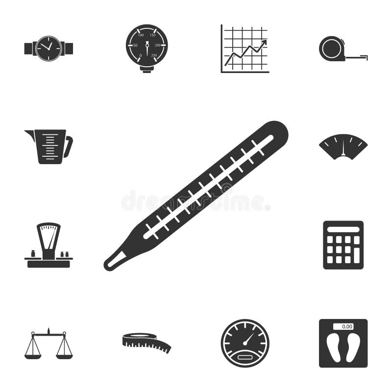 Thermometer Icon. Simple Element Illustration. Thermometer Symbol ...