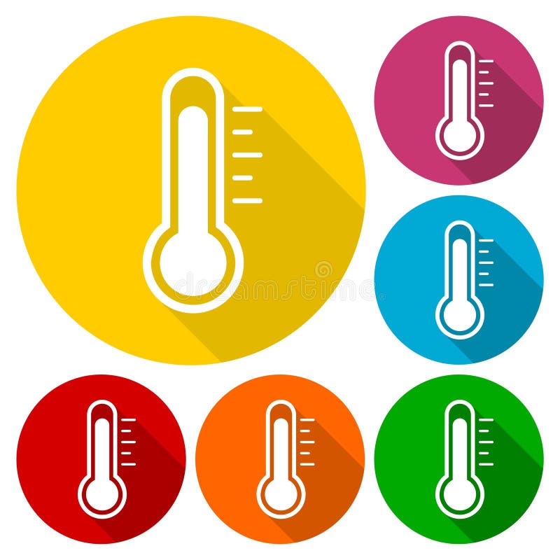Thermometer Icon Hot and Cold Stock Vector - Illustration of equipment ...