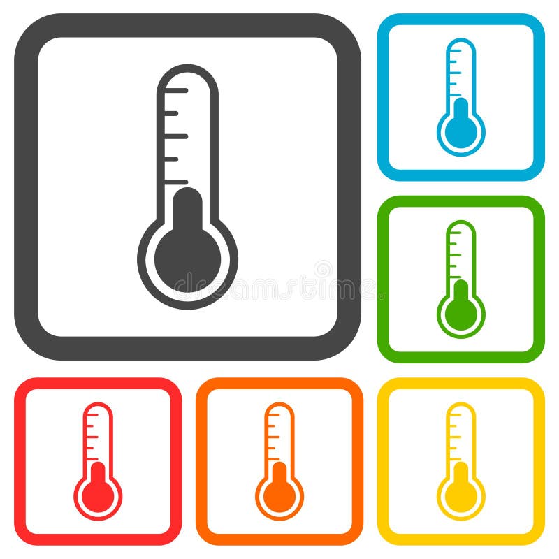 Thermometer icon stock vector. Illustration of indicator - 90689318
