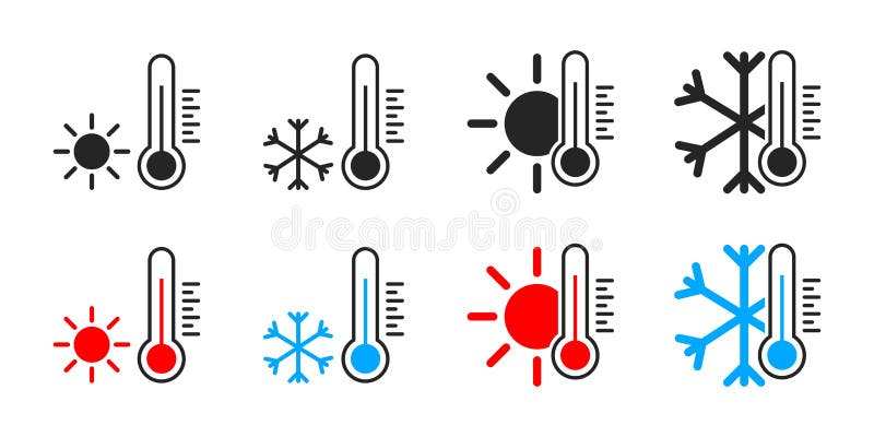 Thermometer Icon or Temperature Symbol or Emblem, Vector Illustration ...