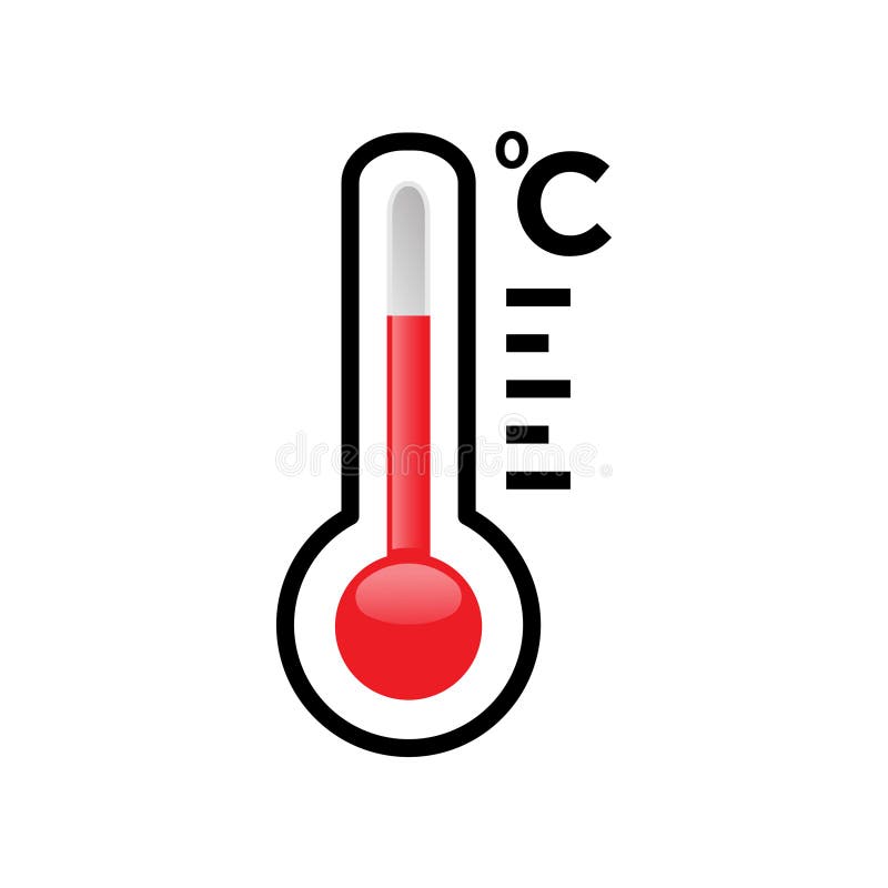 Thermometer Icon Vector Design Template Basic RGB Stock Illustration ...