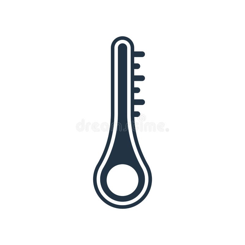 Thermometer Icon Vector Isolated on White Background, Thermometer Sign ...