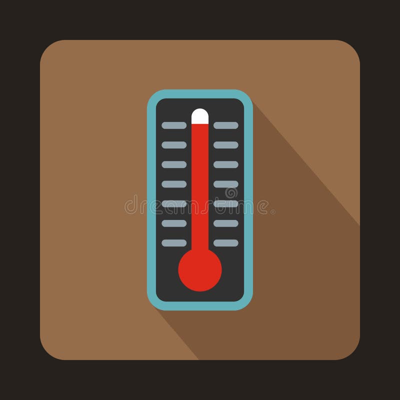 Thermometer Indicates High Temperature Icon Stock Vector - Illustration ...