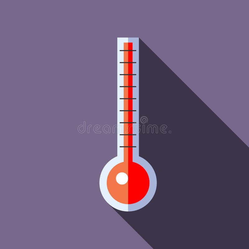 Thermometer Indicates High Temperature Icon Stock Vector - Illustration ...
