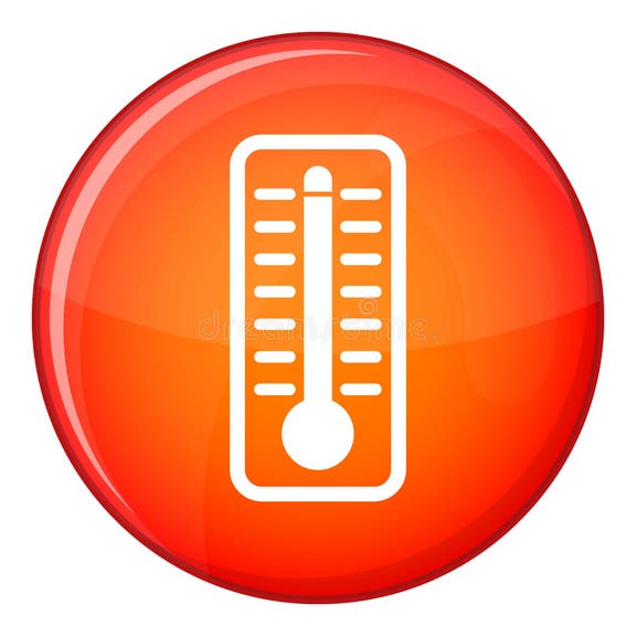 Thermometer Indicates High Temperature Icon Stock Vector - Illustration ...