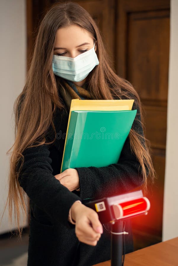 Automatic Temperature Check Stock Photo - Image of health, automated ...