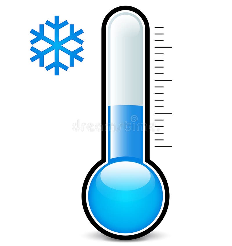 Thermometer koud pictogram vector illustratie. Illustration of ontwerp ...