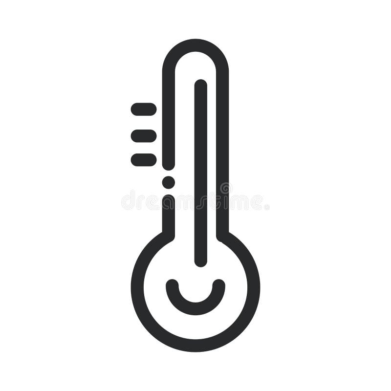 Thermometer Laboratory Science and Research Line Style Icon Stock ...
