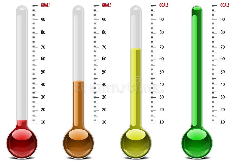 Thermometer levels stock illustration. Illustration of medicine - 28091226