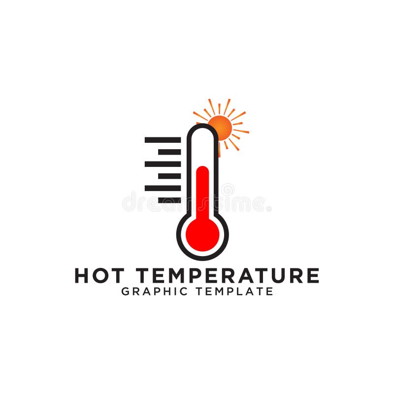 Thermometer Logo Design Template Stock Vector - Illustration of mercury ...