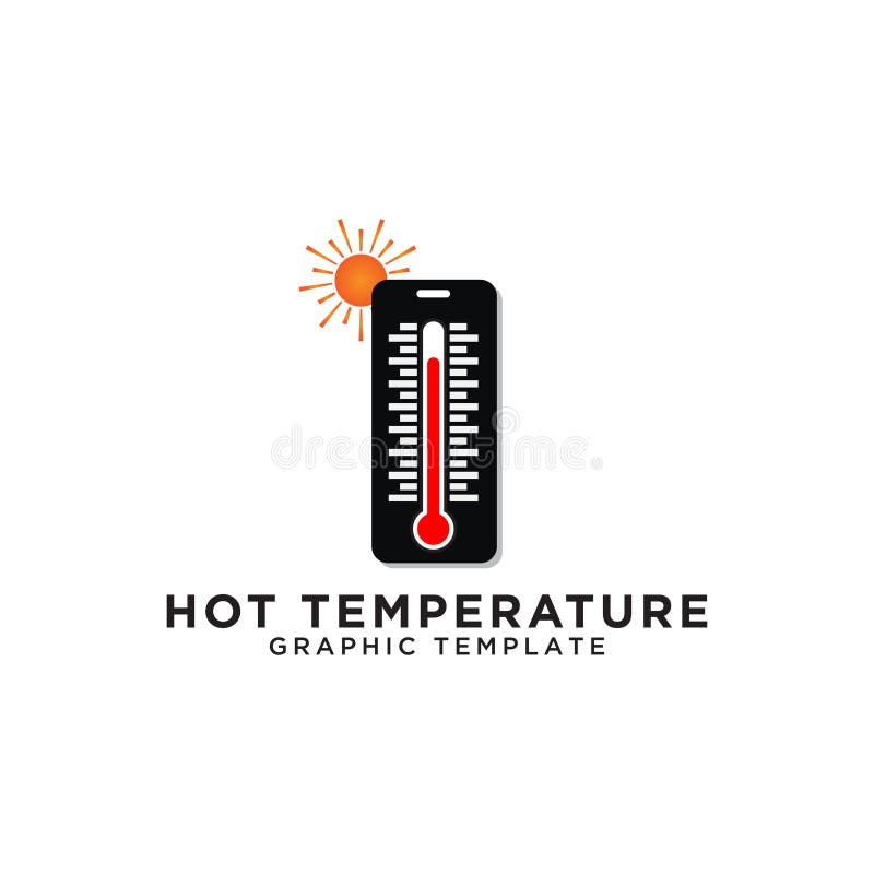 Thermometer Logo Design Template Stock Vector - Illustration of ...