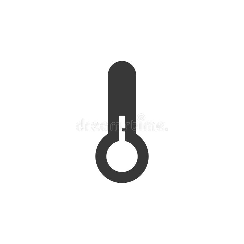 Thermometer. Fall Temperature. Flat Icon. Isolated Weather Vector ...
