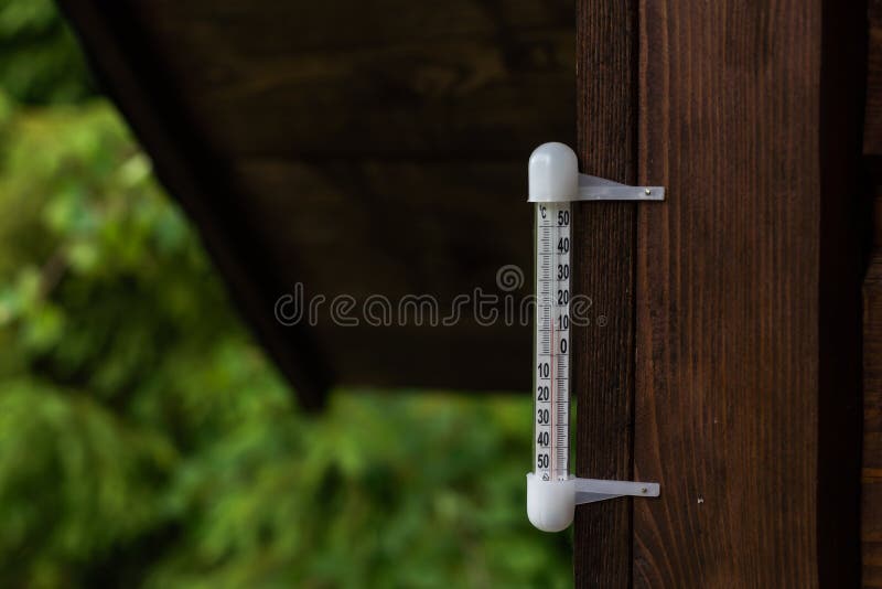 A THERMOMETER Measures the Air Temperature. Stock Image - Image of ...