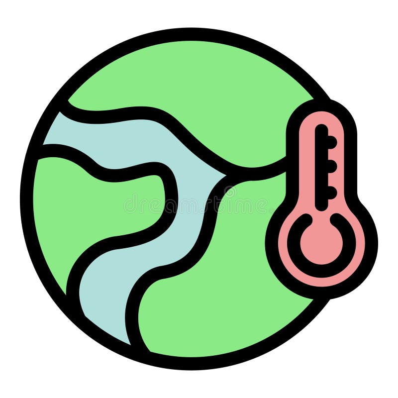 Thermometer Measuring Increasing Global Earth Temperature Stock ...