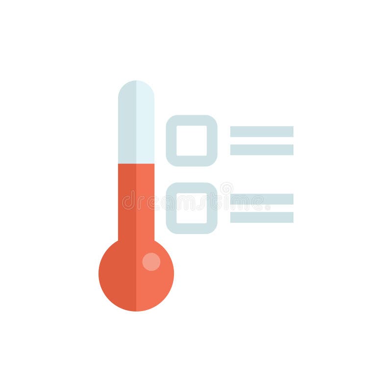 Thermometer Measuring Increasing Temperature Icon Stock Illustration ...