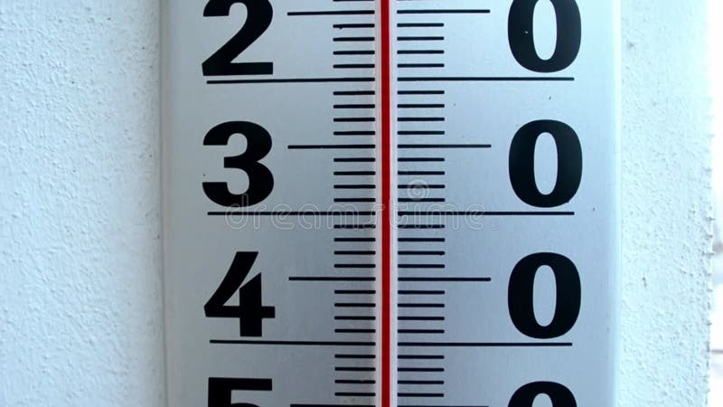Thermometer with the Numbers 4 and 0 on it Stock Footage - Video of ...