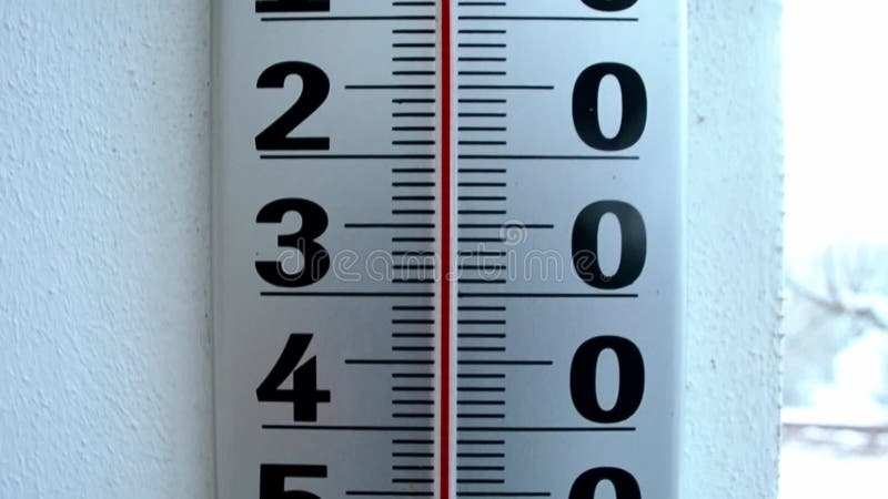 Thermometer with the Numbers 5 and 0 on it Stock Video - Video of scale ...