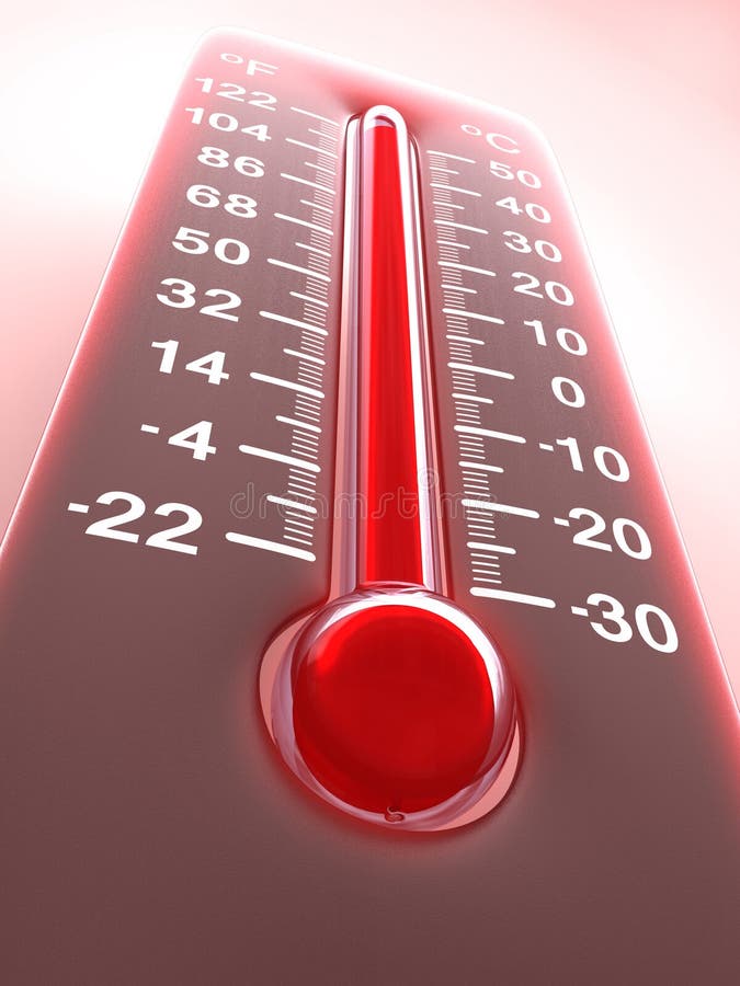 Thermometer stock vector. Illustration of measuring, season - 24086635