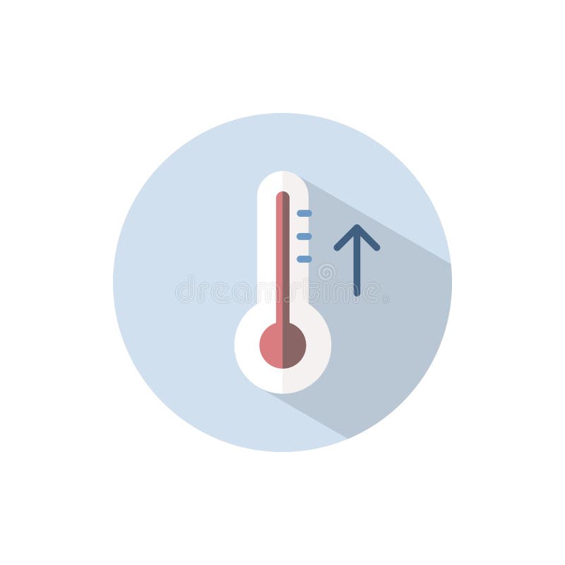 Thermometer : Rise of Temperature Stock Illustration - Illustration of ...
