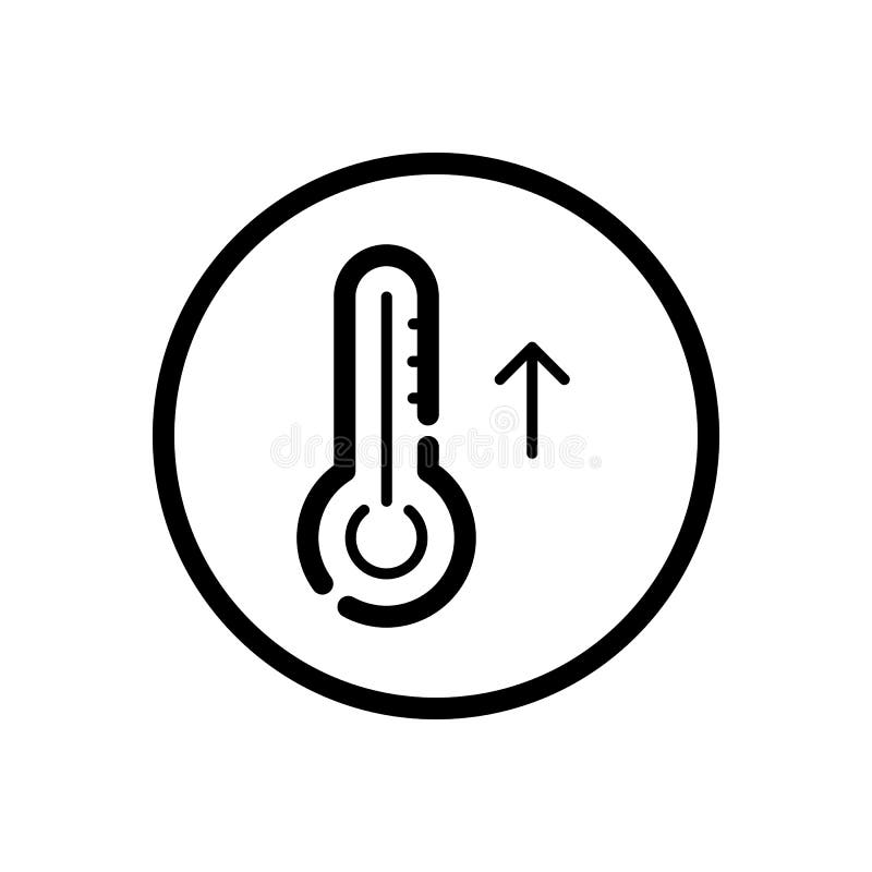 Thermometer : Rise of Temperature Stock Illustration - Illustration of ...