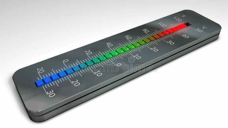 Thermometer with Rising Temperature. Stock Footage - Video of climate ...