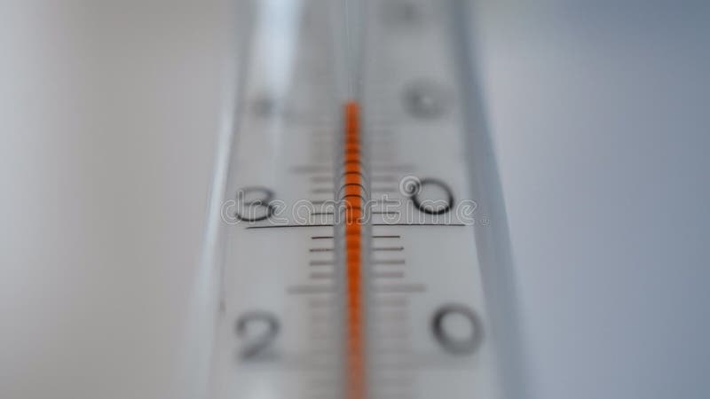 Scale of the Thermometer for Air Rises Up on a Transparent Background ...