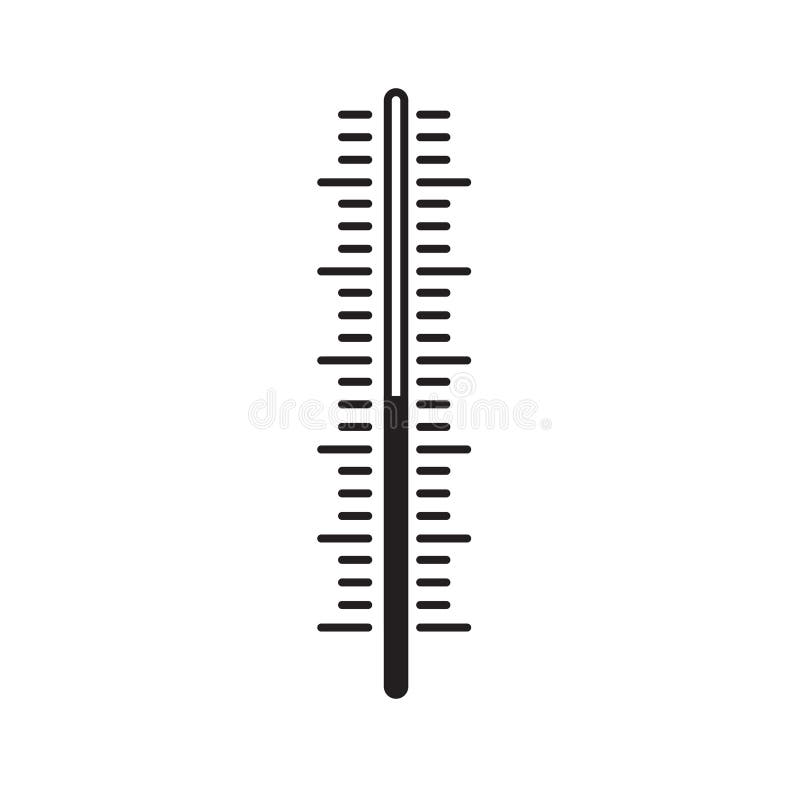 Thermometer Vector Illustration, Line Outline Indicator Tool of ... Thermometer Vector Illustration, Line Outline Indicator Tool of ...