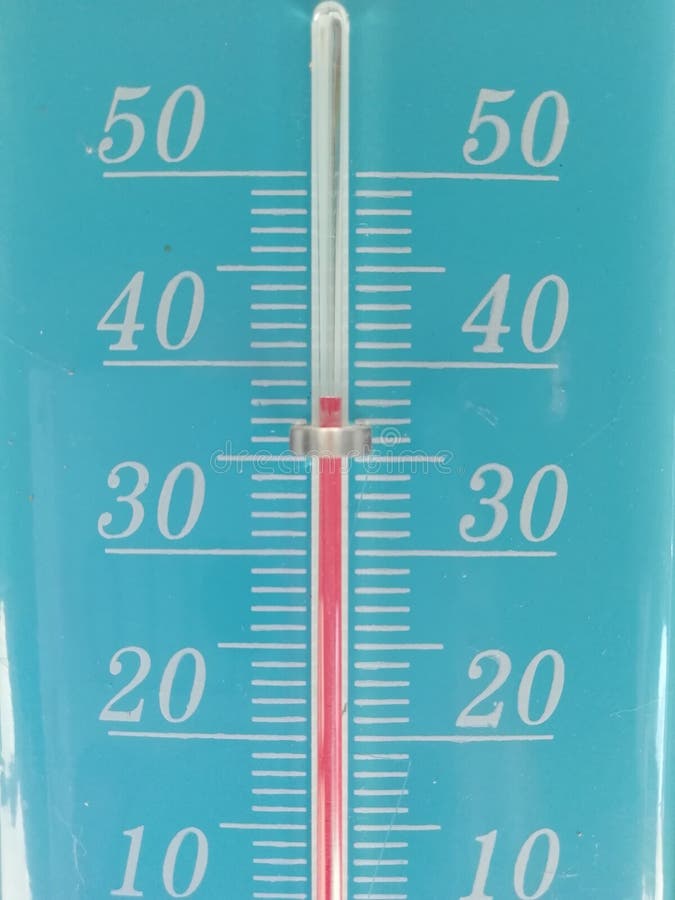 Thermometer Showing for High Temperature Stock Photo - Image of high ...
